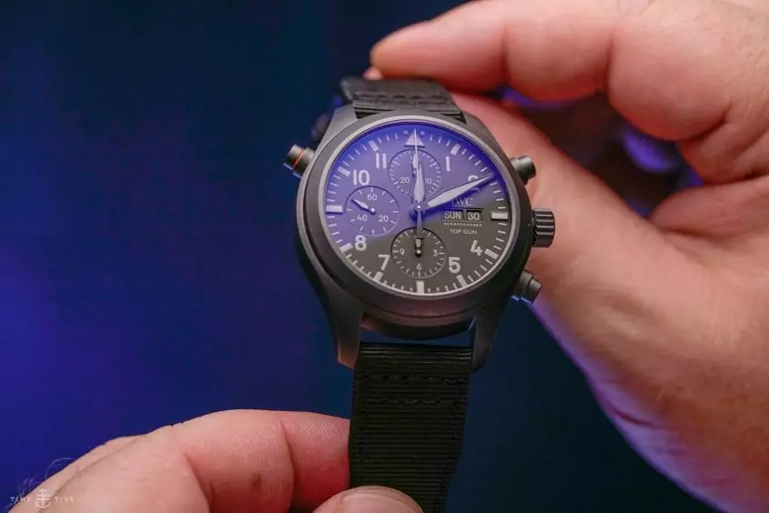 HANDS-ON: IWC Pilot’s Watch Double Chronograph Top Gun z ceratanium - Zegarki czasu i pływów 1274_1