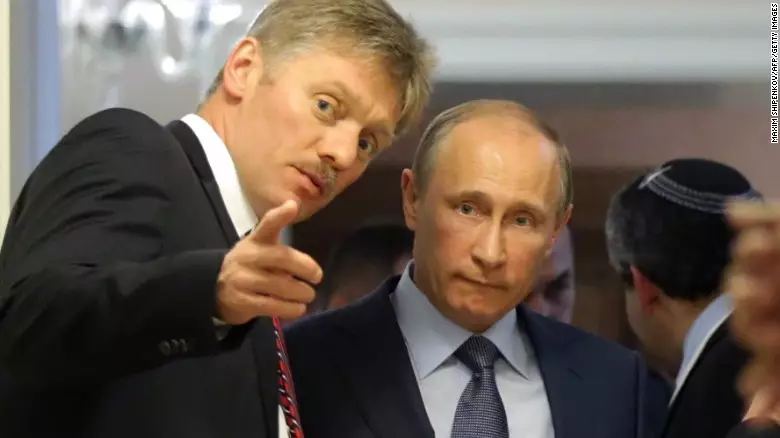 Putin og Dmitrij Peskov