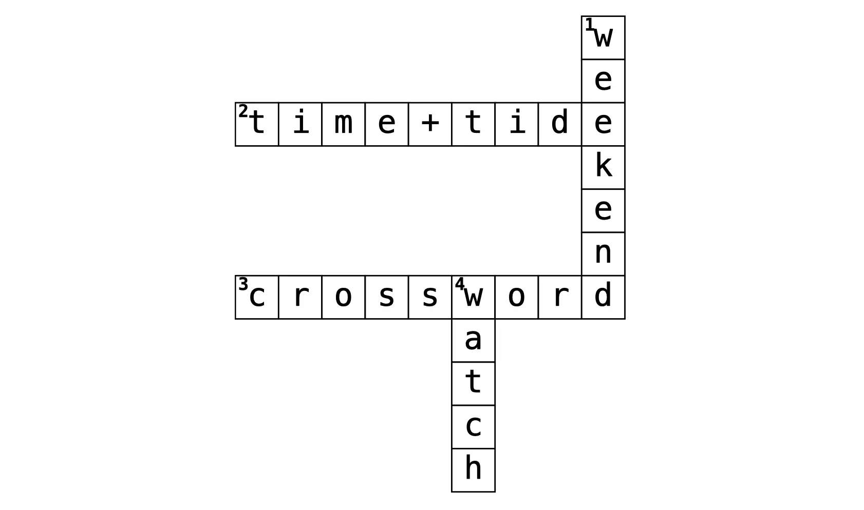 Time+Tide Weekend Watch Crossword: #6 "Iconic Collections"
