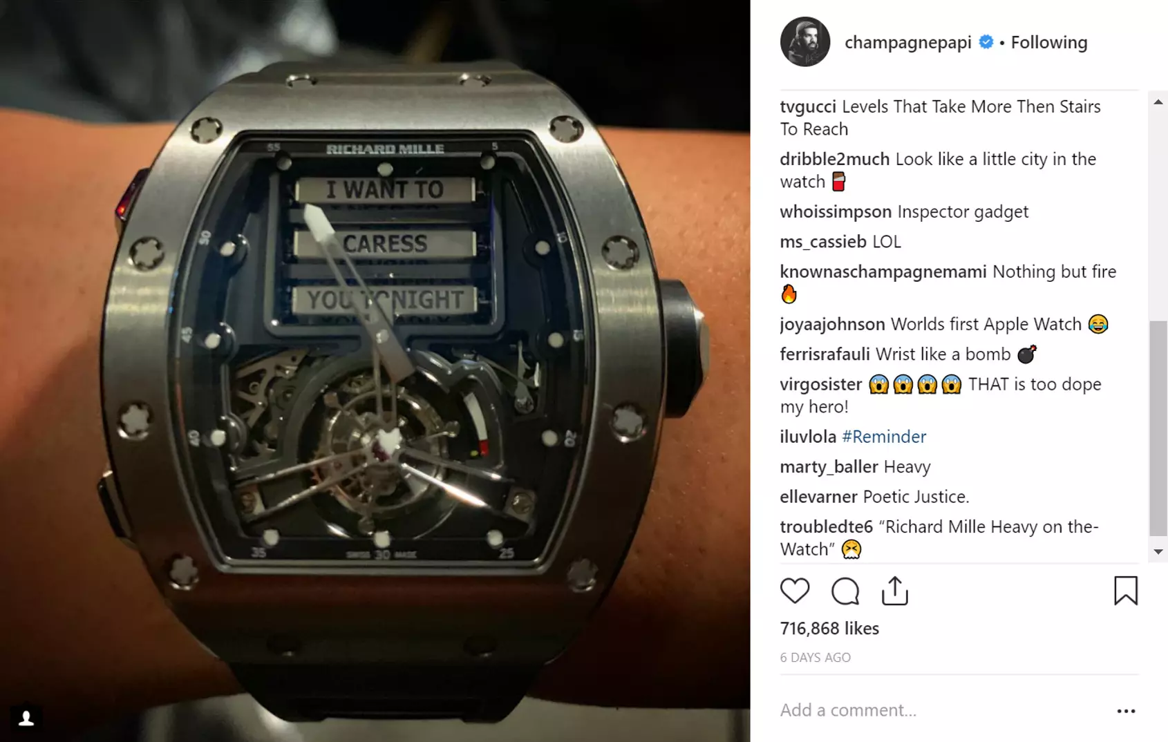 Jay-Z Drake Uhrenkollektion 2020 Rolex Richard Mille Hublot