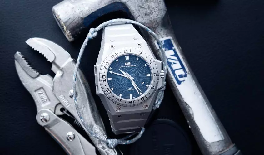 Linde Werdelin 3 Timer GMT mostrador azul