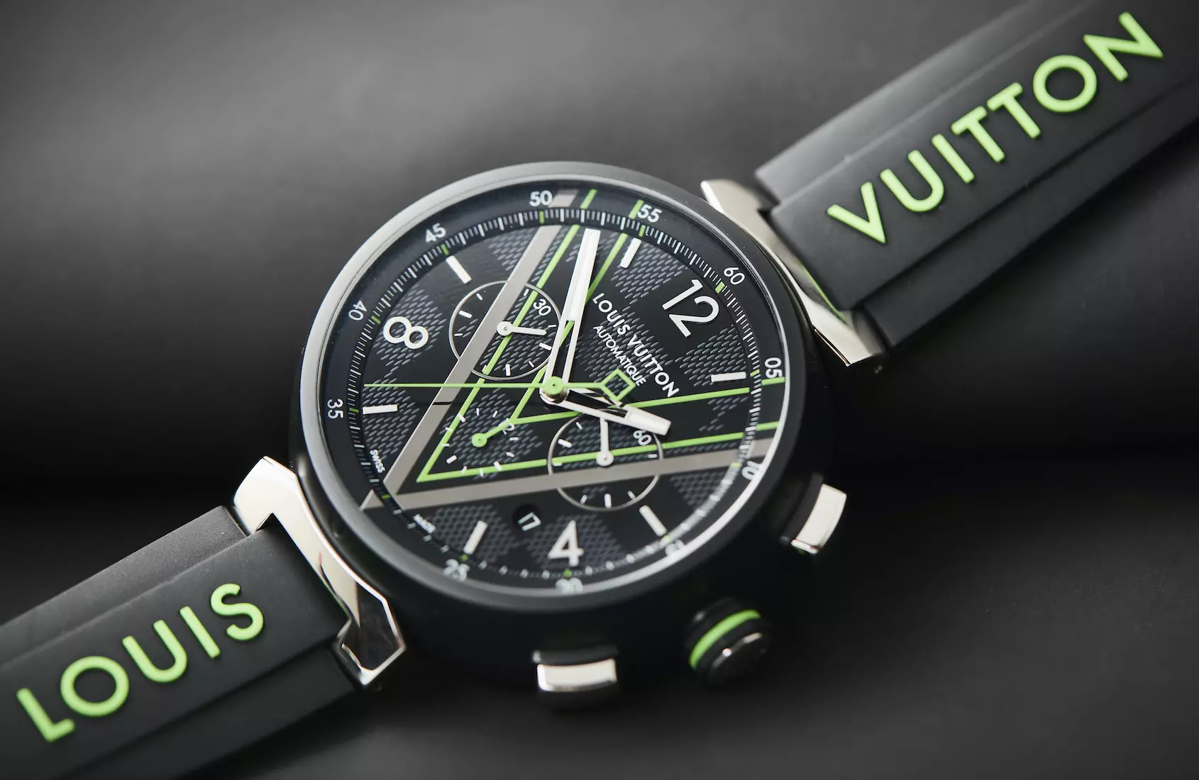 Louis Vuitton Tambour Damier Graphite Race Kronograph