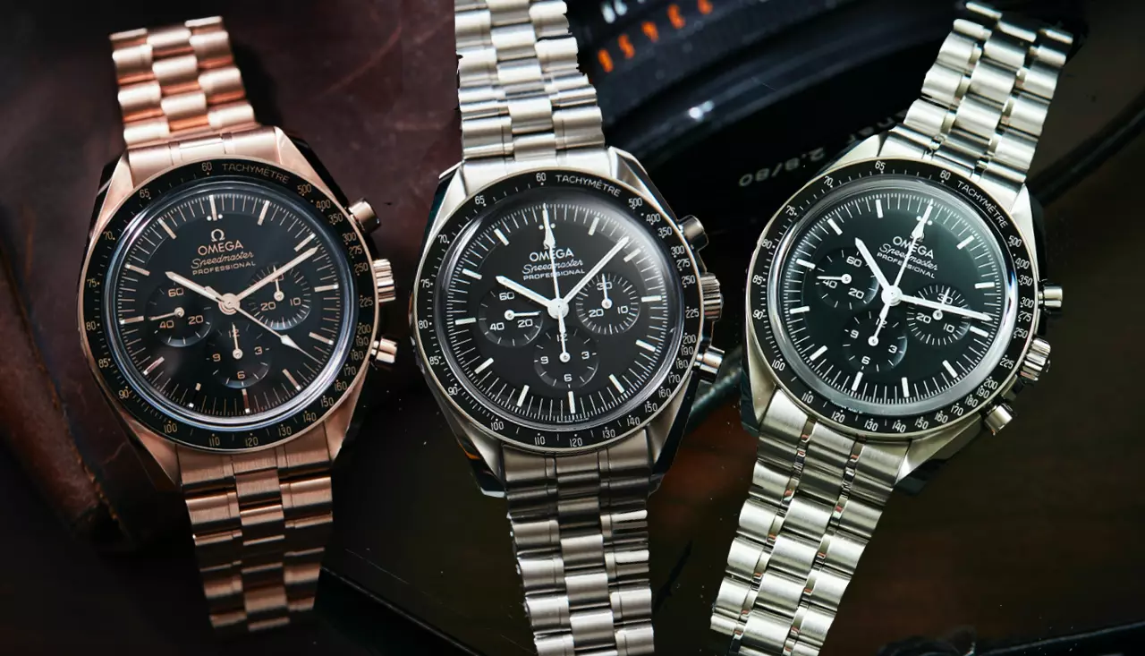 Галоўная калекцыя хранометраў Omega Speedmaster Moonwatch