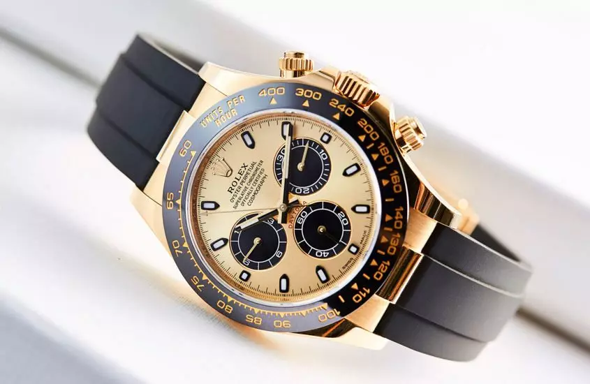 Keltakulta: Cerachrom ja Oysterflex Rolex Daytona Ref. 116518LN – Käytännön tarkistus 3491_1