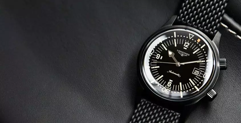 Το Longines Legend Diver Black είναι τώρα διαθέσιμο για προπώληση στο κατάστημά μας - με γλυκαντικό - Time and Tide Watches 3501_1