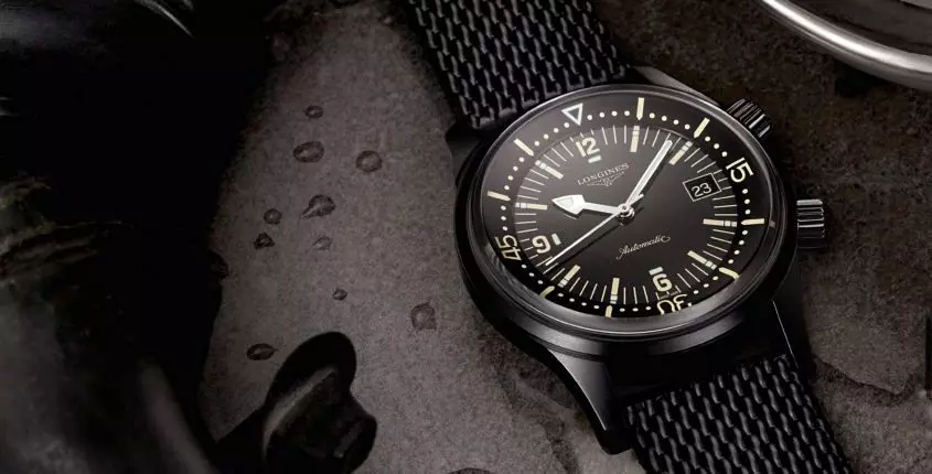 Il Longines Legend Diver Black è ora disponibile per la prevendita nel nostro negozio - con un dolcificante - Orologi Time and Tide 3501_4