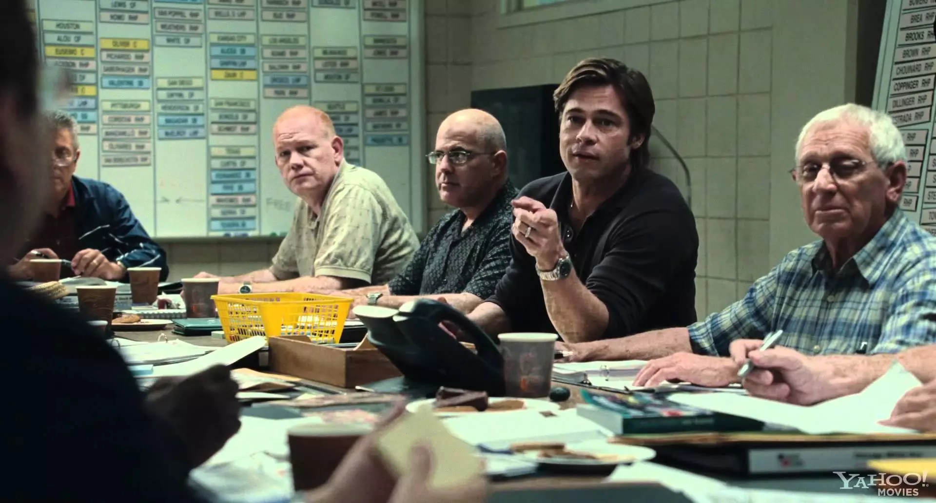 Brado Pitto „TAG Heuer“ filme „Moneyball“.