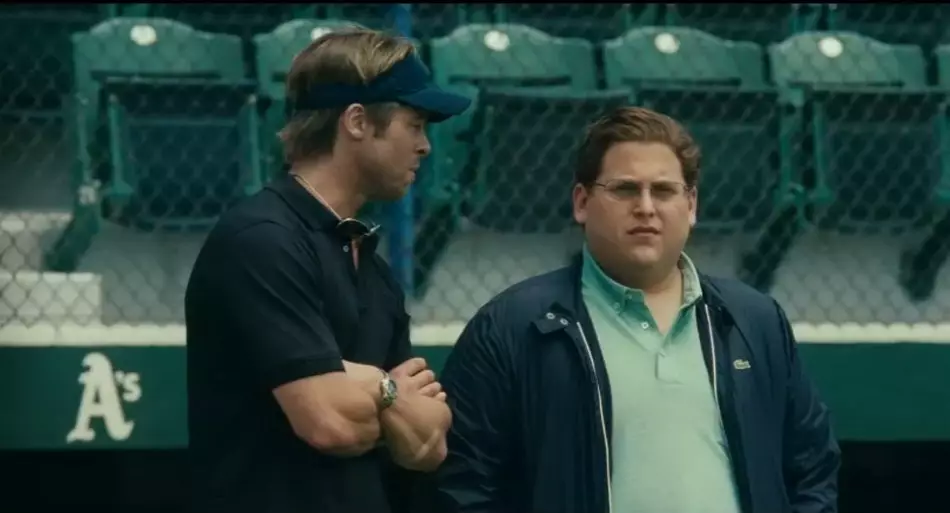 Brado Pitto „TAG Heuer“ filme „Moneyball“.