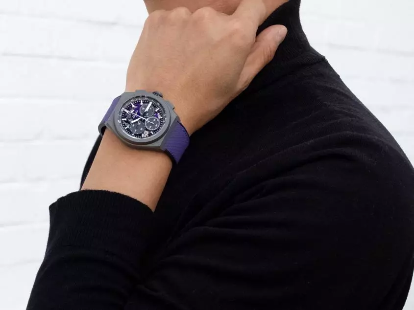 Пурпурнае валадаранне, фіялетавае валадаранне: Zenith Defy 21 Ultraviolet, высокачашчынны колер для высокачашчыннага хрона - гадзіннік часу і прыліваў 3885_4