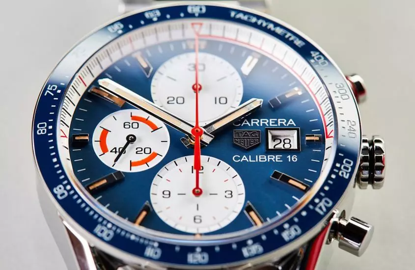 DYBENDE: Farve kommer til at spille med TAG Heuer Carrera Calibre 16 Chronograph - Time and Tide Watches 4003_2