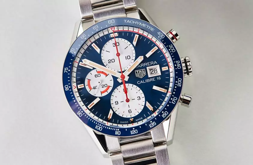 DYBENDE: Farve kommer til at spille med TAG Heuer Carrera Calibre 16 Chronograph - Time and Tide Watches 4003_9