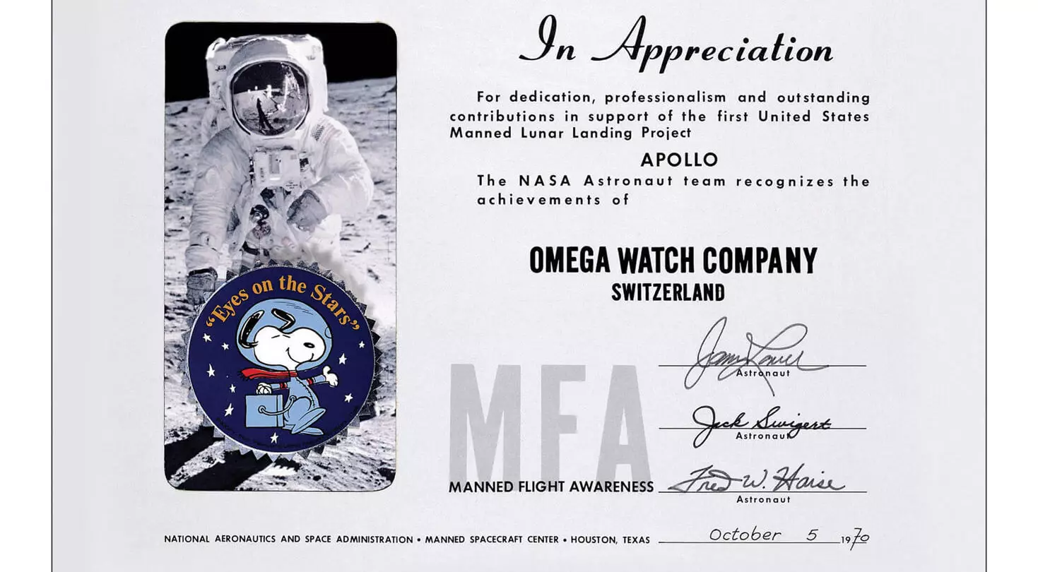 ПРАКТИЧЕСКИ: 50-ата годишнина на Omega Speedmaster ‘Silver Snoopy Award’ ще предизвика радост дори в най-студените сърца – часовници Time and Tide 4529_2