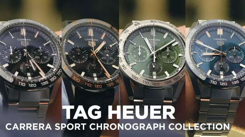 VÍDEO: A coleção TAG Heuer Carrera Sport Chronograph é para os amantes de relógios esportivos grandes, arrojados, esportivos e de aço - Relógios Time and Tide 5537_1