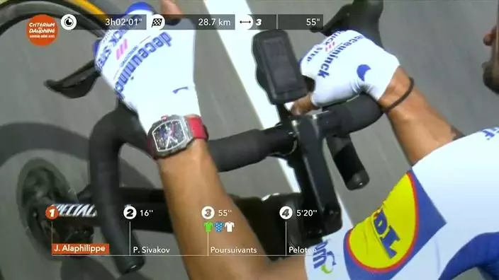 Radrennfahrer der Tour de France mit einem Richard Mille im Wert von 168.000 US-Dollar am Handgelenk gesehen – Time and Tide Watches