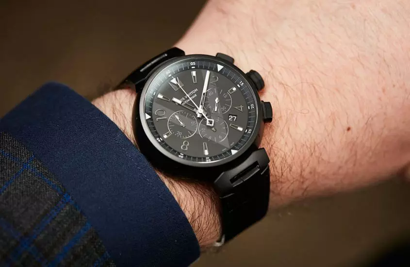 Louis Vuitton Tambour All Black Chronograph 46 anmeldelse 7104_6