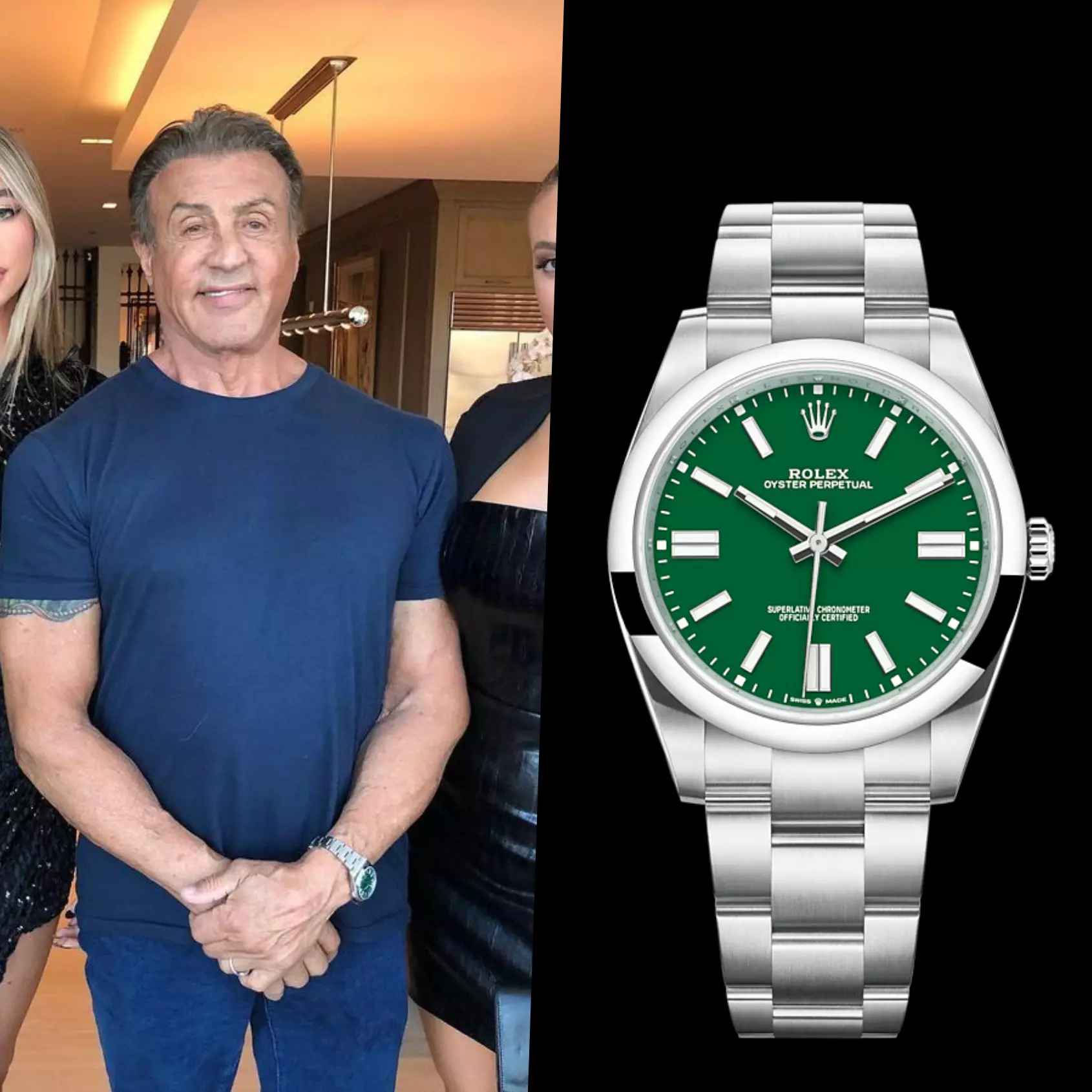 Sylvester Stallone tiene algunos relojes de peso pesado en su colección. 7928_1