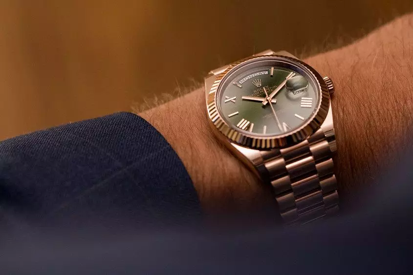 Rolex-Day-Date-40-მწვანე