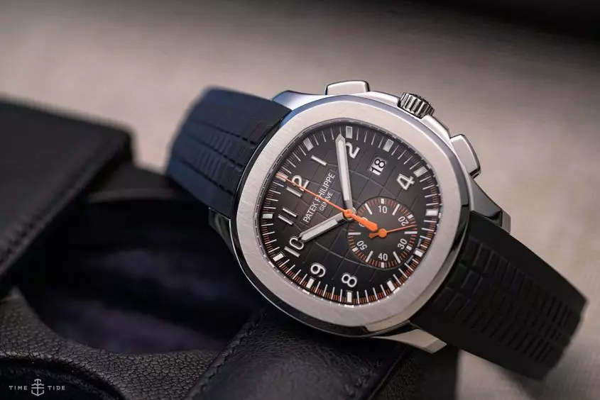 BẬT TAY: Patek Philippe Aquanaut Chronograph Ref. 5968A - Một chiếc Patek dành cho trẻ em sành điệu - Đồng hồ thời gian và thủy triều 9477_4